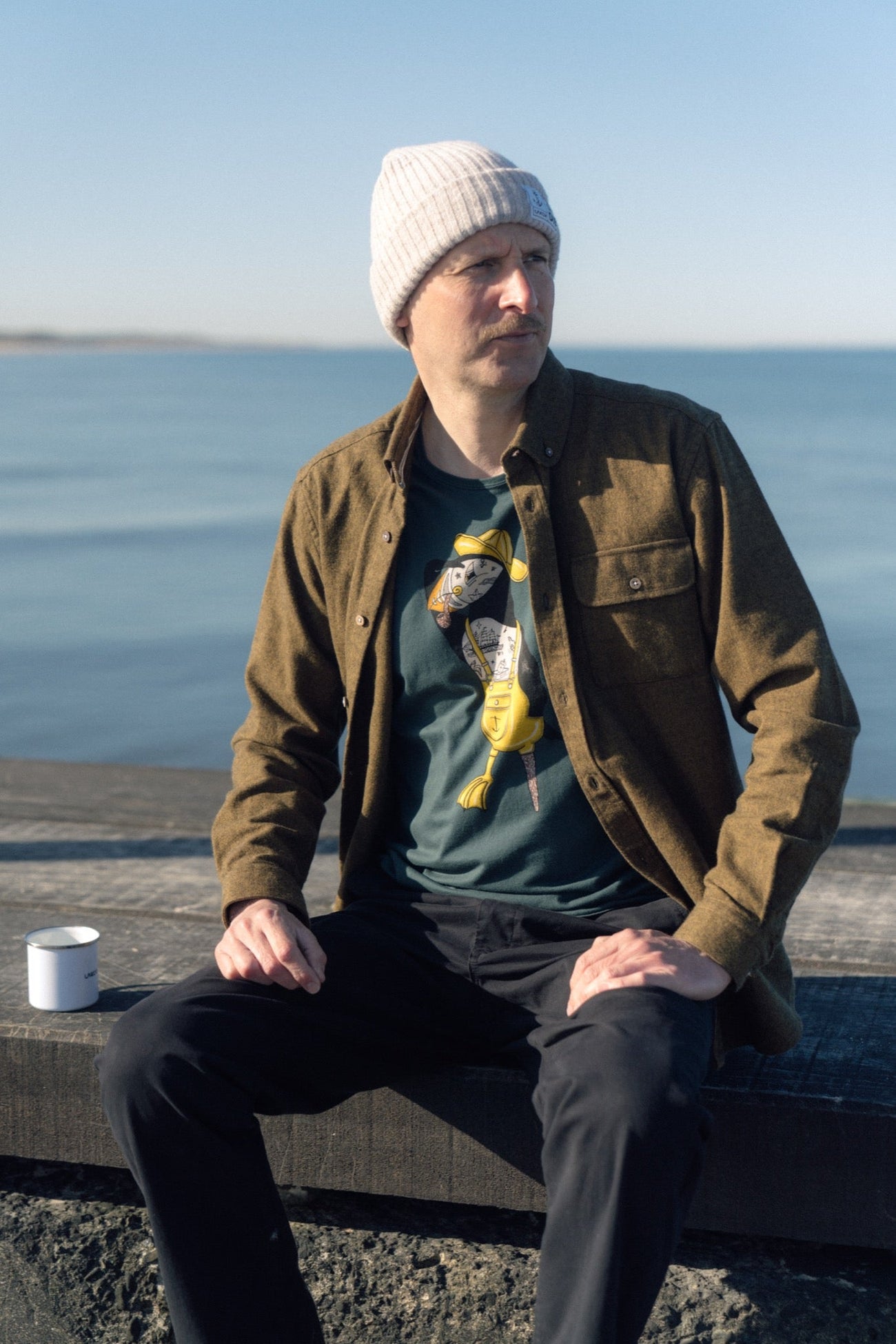 Sea Parrot Seaman T-shirt - Green Gables | LAKOR